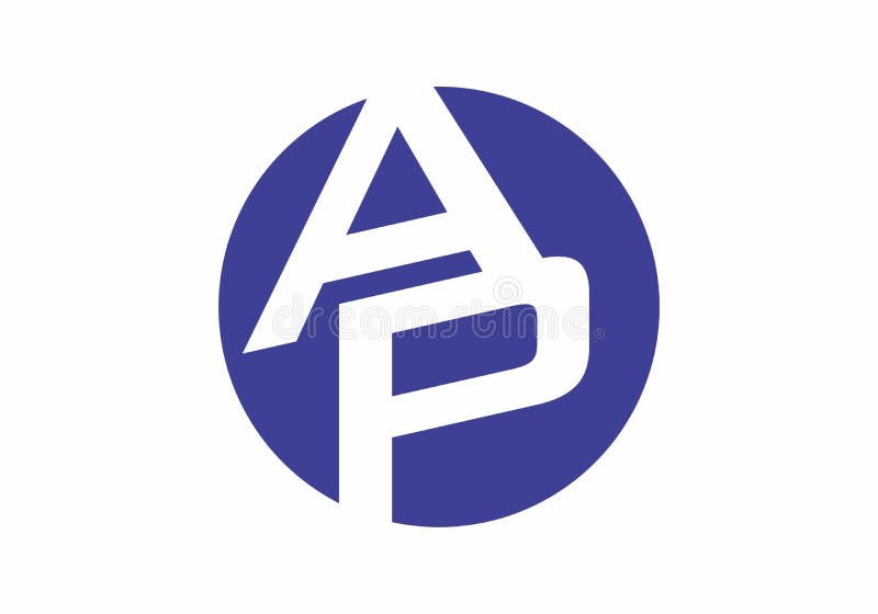 Simple and Clean Graphic of AP Initial Letter Stock Vector ...