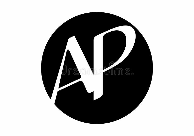 Simple and Clean Graphic of AP Initial Letter Stock Vector ...