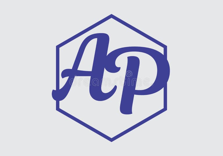 Simple and Clean Graphic of AP Initial Letter Stock Vector ...