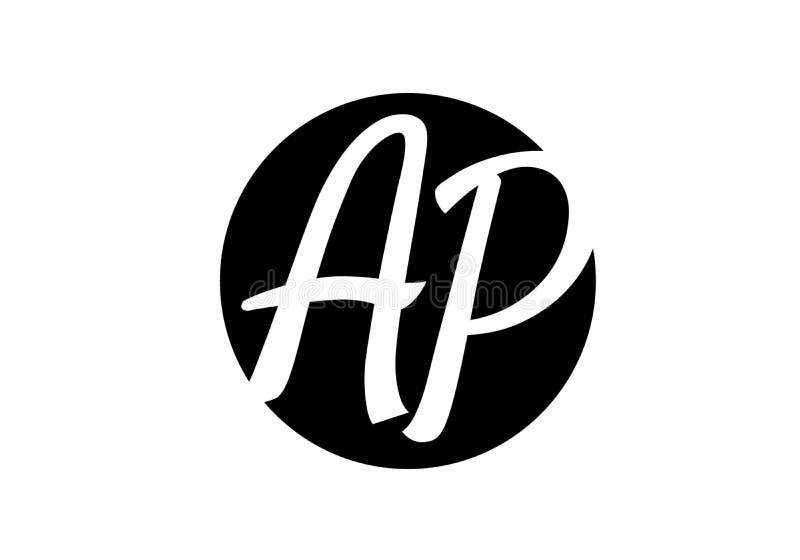 Simple and Clean Graphic of AP Initial Letter Stock Vector ...