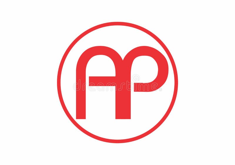 Simple and Clean Graphic of AP Initial Letter Stock Vector ...