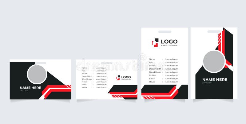 Simple and Clean Green ID Card Design Template Abstract Elegant Blue ... Simple and Clean Green ID Card Design Template Abstract Elegant Blue ...
