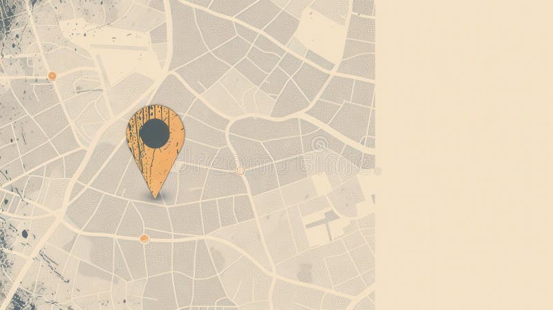 A Simple and Clean Image of a Location Pin on a Map. the Minimalist ...