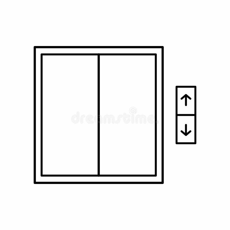 Lift Vector Icon Illustration Stock Vector - Illustration of symbol ...