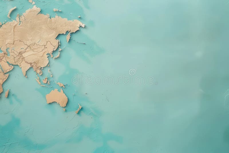 Clean Map Asia Placemat World Map | Educational Toys