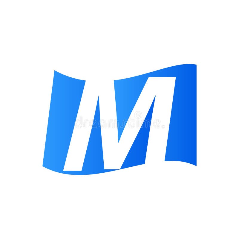 Letter M Racing Flag Logo Stock Illustrations – 11 Letter M Racing Flag ...