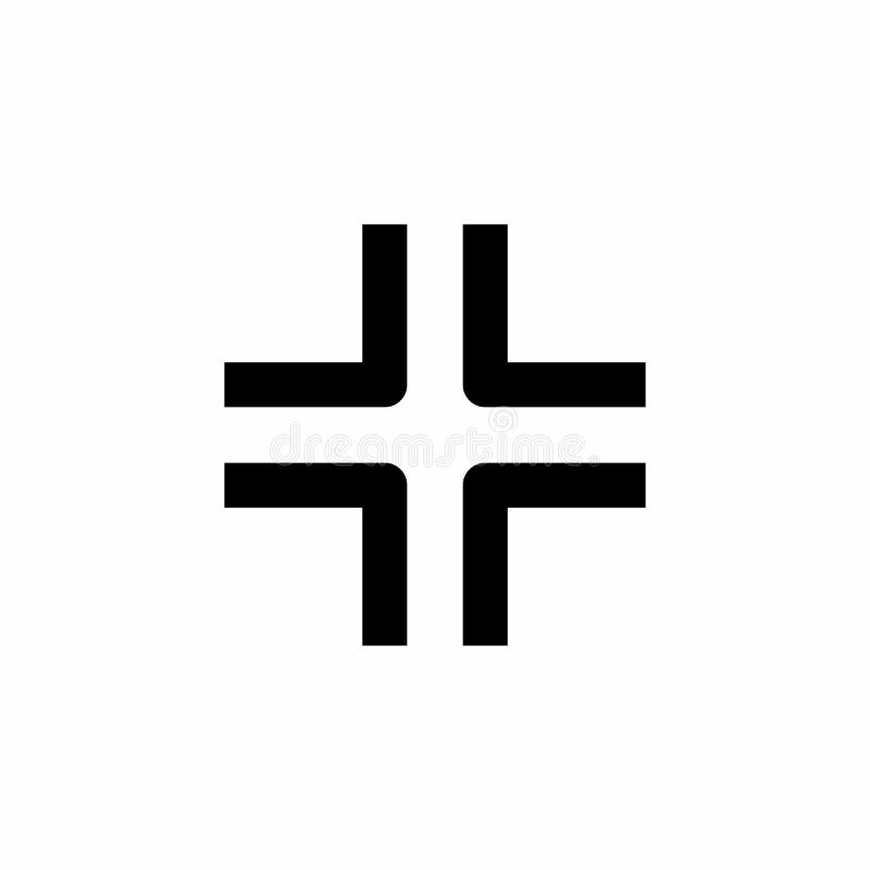 Cross Negative Space Cat and Dog Logo Design Stock Vector ...