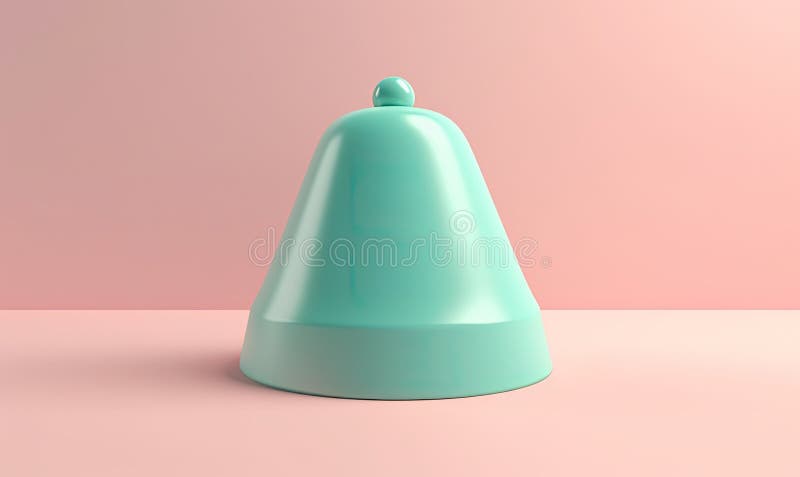 Simple and Clean Notification Bell on a Pastel-colored Surface Creating ...