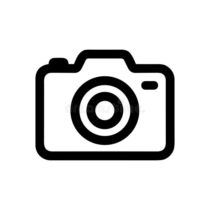 Minimalist Outline Camera Device Icon for Photography and Social Media ...