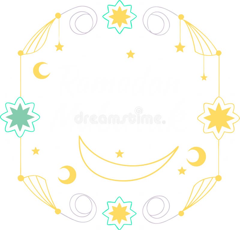 Simple-and-Clean-Ramadan-Mubarak-Typography-with-Crescent-and-Star ...