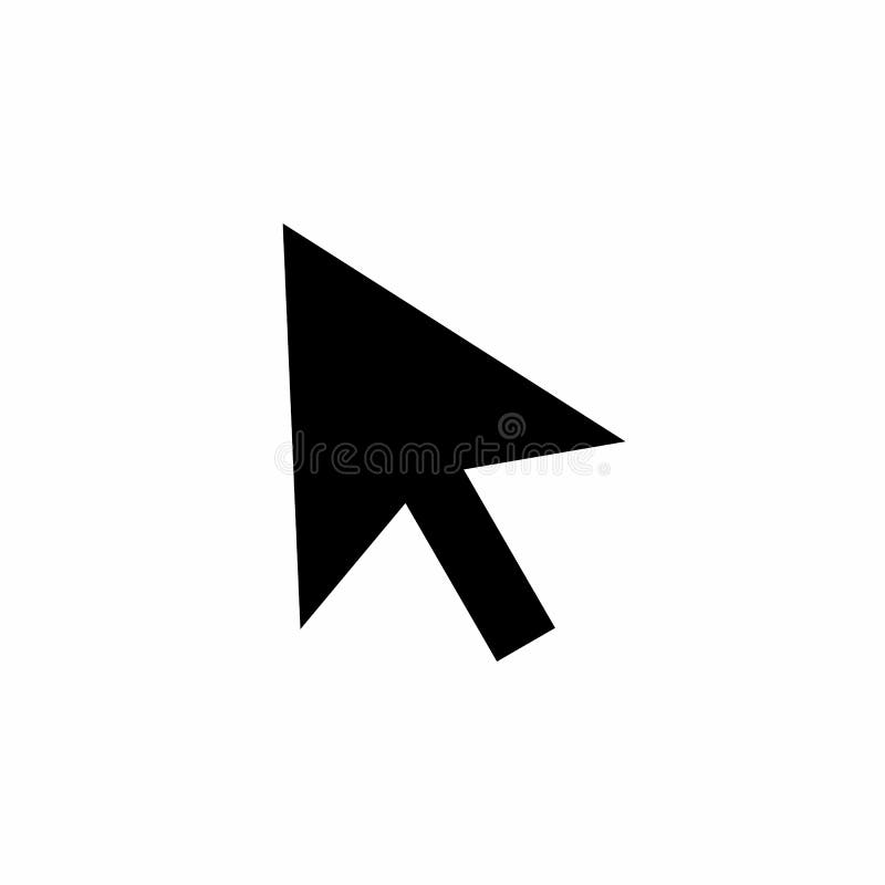 Simple and Clean Selection Arrow, Computer Cursor Vector Icon Stock ...