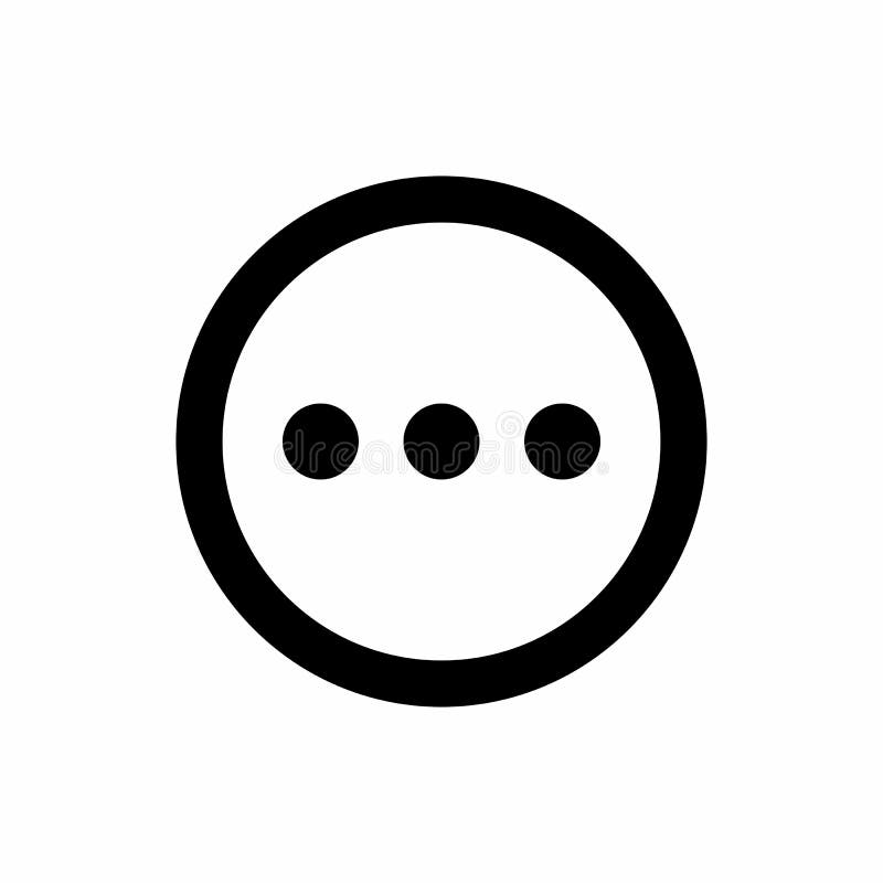 Three Dots Icon. Web, Minimalistic Icons Universal Set for Web and ...