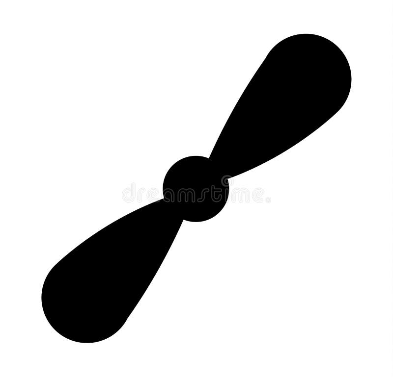 Illustration of a Propeller on White Background Stock Vector ...