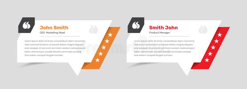 Simple Client Testimonial and Customer Feedback Template Design with ...