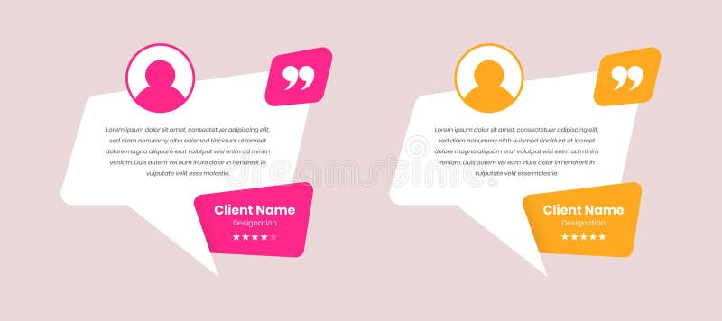 Client Testimonial and Feedback Review Template Bundle with Dark and ...
