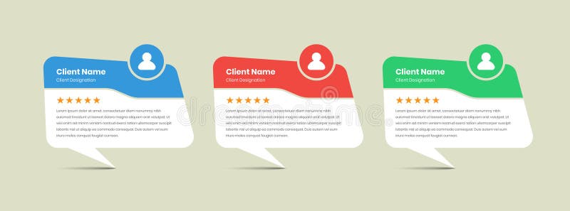 Simple Client Testimony or Customer Review Feedback Card Template ...