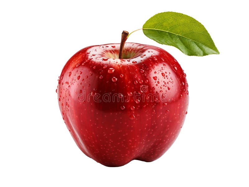 Simple Clip Art De Fruit De Pomme Sur Fond Blanc Photo stock ...
