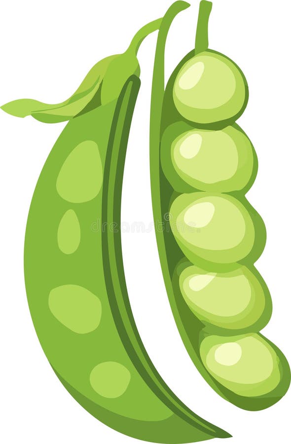 Simple Clipart De Pea Vectorial Ilustración del Vector - Ilustración de ...