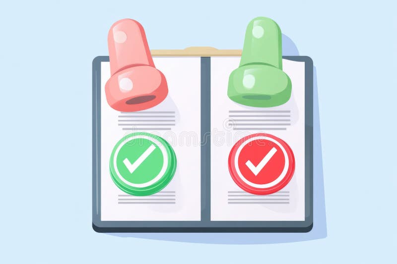 A Simple Clipboard with a Check Mark and a Tick Mark, Ideal for Office ...