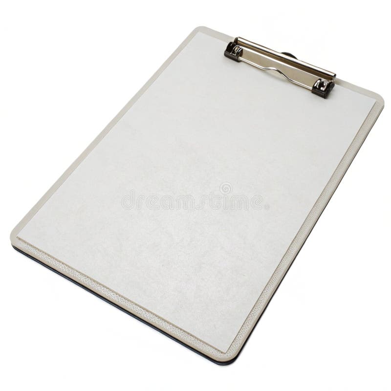 Clipboard Isolated on White Background Stock Illustration ...