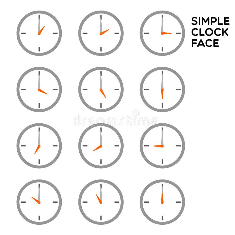 Clock Pictogram Noon Stock Illustrations – 56 Clock Pictogram Noon ...