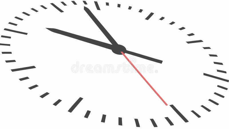 Simple Clock Face Illustration, Vector Design Generative AI Stock ...