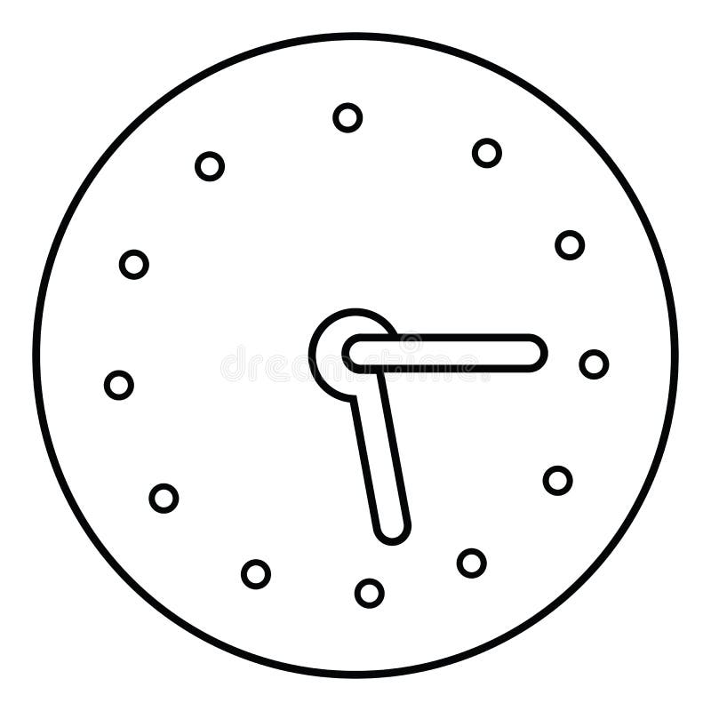 Simple clock, icon icon stock vector. Illustration of second - 259788597 Simple clock, icon icon stock vector. Illustration of second - 259788597