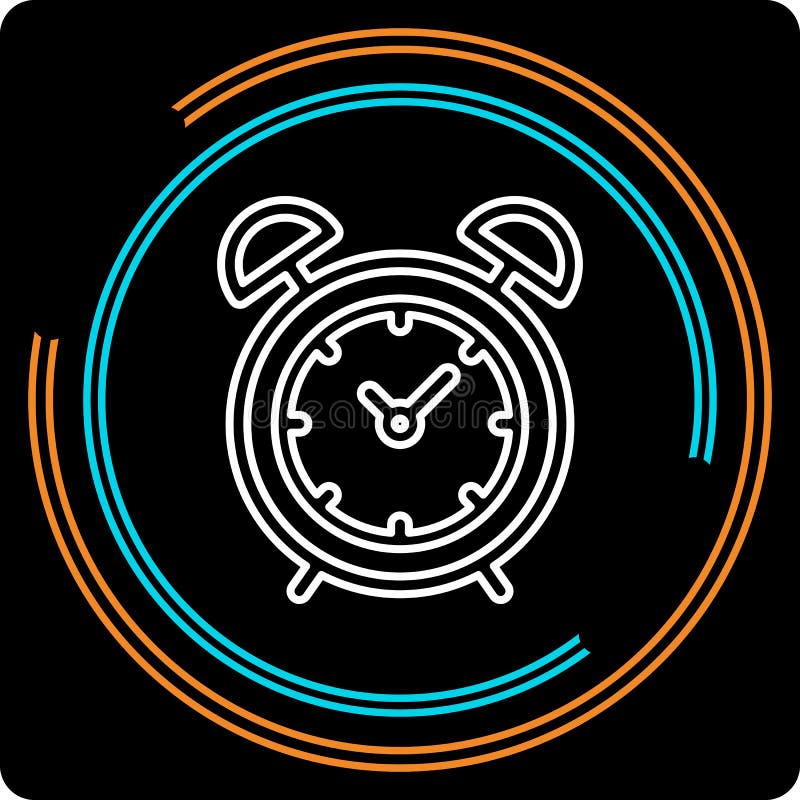 Simple Clock Thin Line Vector Icon Stock Vector - Illustration of ... Simple Clock Thin Line Vector Icon Stock Vector - Illustration of ...