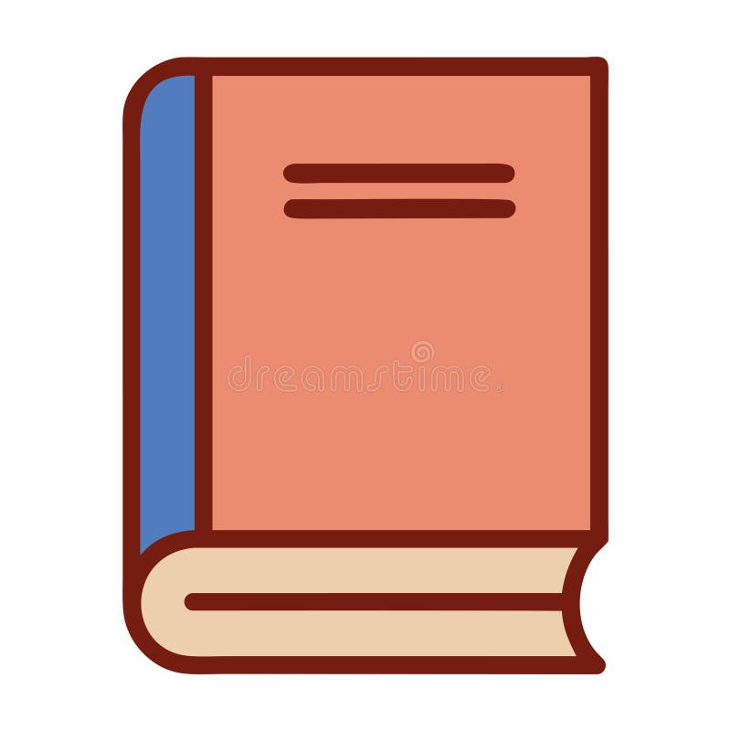 Simple Closed Book Icon stock illustration. Illustration of school ...