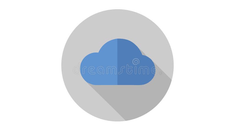 Simple Cloud Icon Flat Vector Weather Forecast Sky, Vector Design ...
