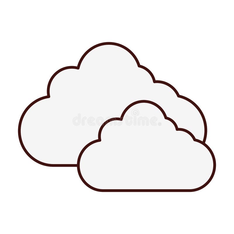 Simple cloud icon image stock vector. Illustration of temperature ...