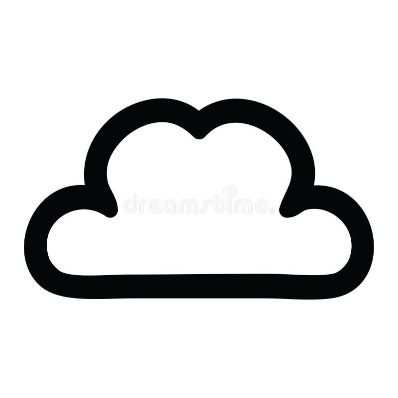 Simple cloud icon symbol stock vector. Illustration of icon - 150409027