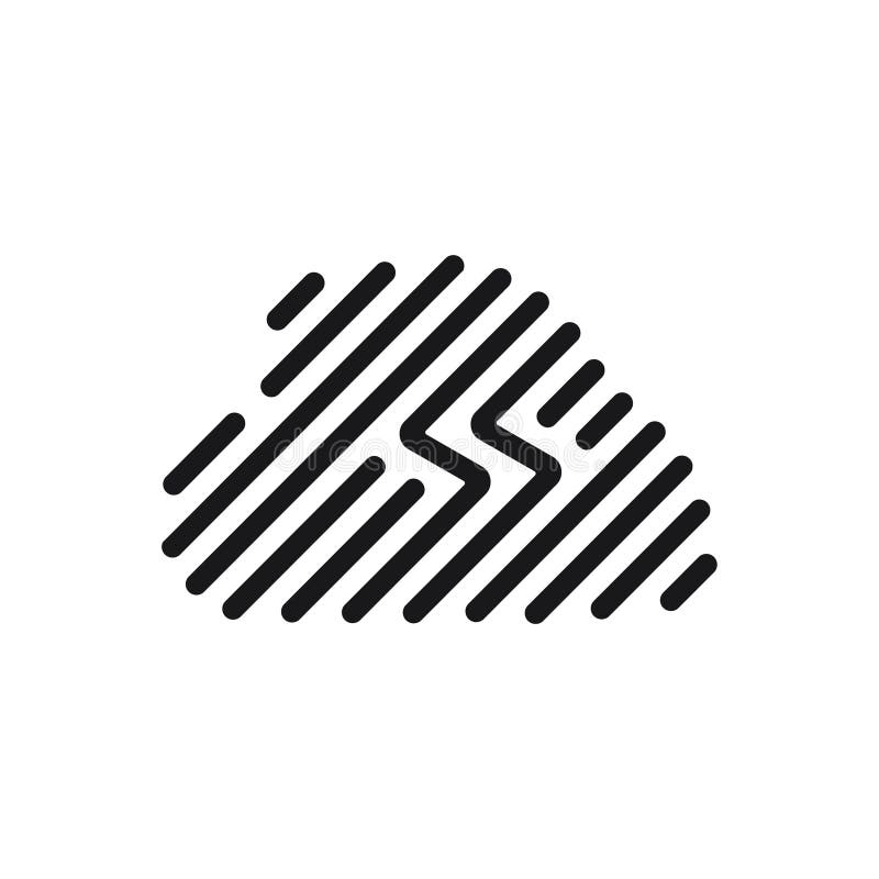 Simple Cloud Logo Design Inspiration Stock Illustration - Illustration ...