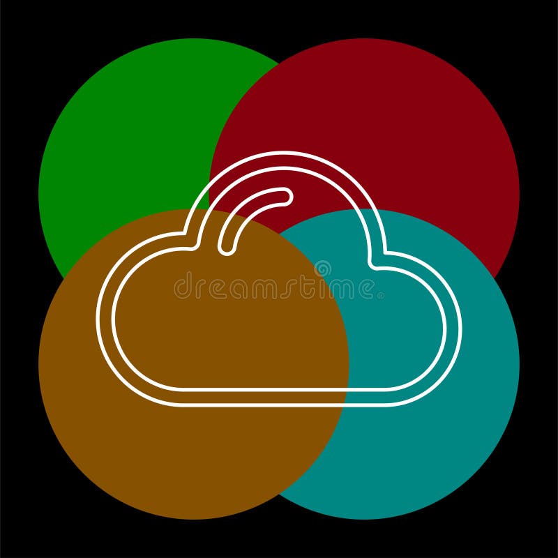Cloud vector icon stock vector. Illustration of concept - 149327670