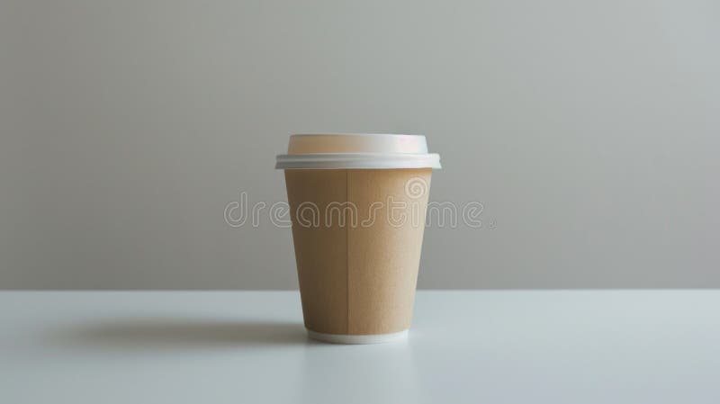 A Simple Coffee Cup on a Table, Suitable for Various Concepts Stock ...