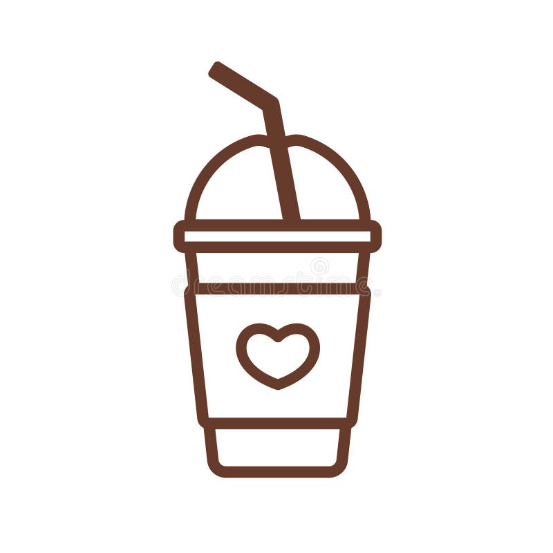 Simple Coffee Cup Vector for the Hot Drink Menu in the Cafe Stock ...