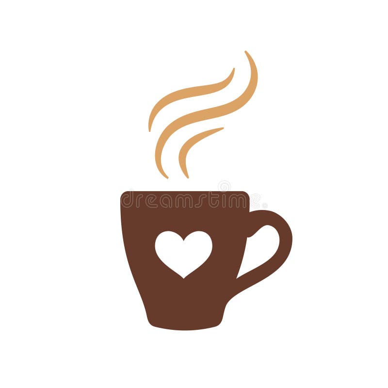 Simple Coffee Cup Vector for the Hot Drink Menu in the Cafe Stock ...