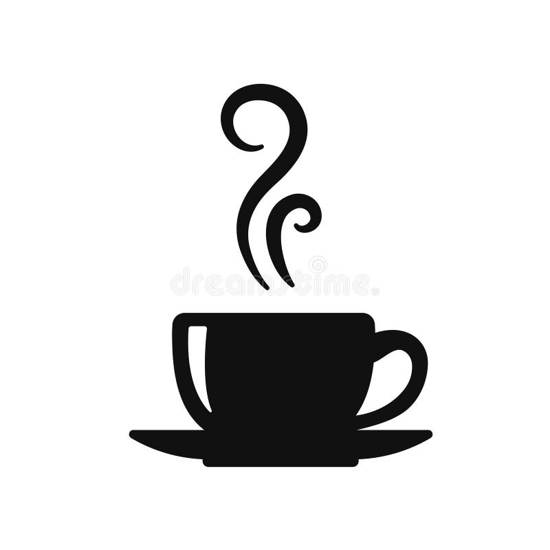 Simple Coffee Cup Vector for the Hot Drink Menu in the Cafe Stock ...