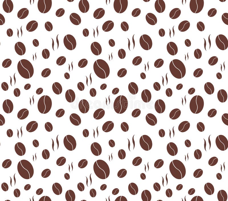 Simple Coffee Seamless Pattern Stock Vector - Illustration of mocha ...