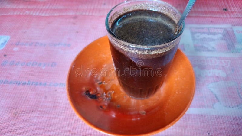 Simple Coffee in Simple Cafe Stock Photo - Image of black, ugly: 102571848