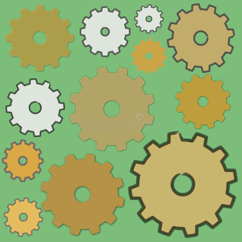 Cogs and gears stock illustration. Illustration of cogwheel - 110558555