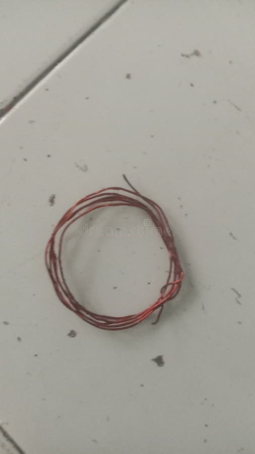 A simple coil of copper stock photo. Image of simple - 297642420