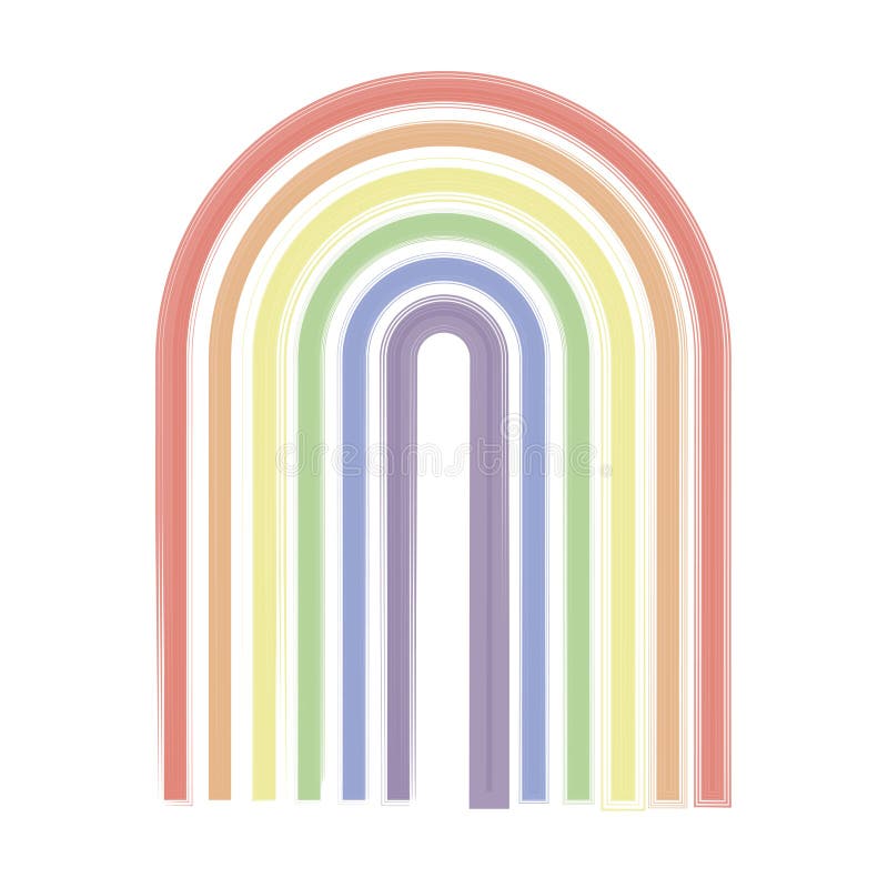 Simple Color Rainbow Element. Vector Illustration Stock Vector ...