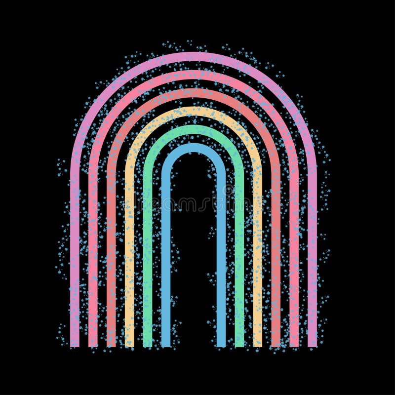 Simple Color Rainbow Element. Vector Illustration Stock Vector ...