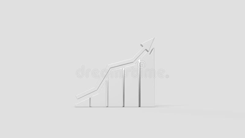 Simple Colored 3d Graphic on Backdrop, Front View Stock Illustration ...