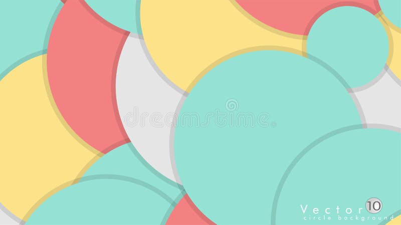 Simple and Colorful Circles Background , Design Vector Stock Vector ...