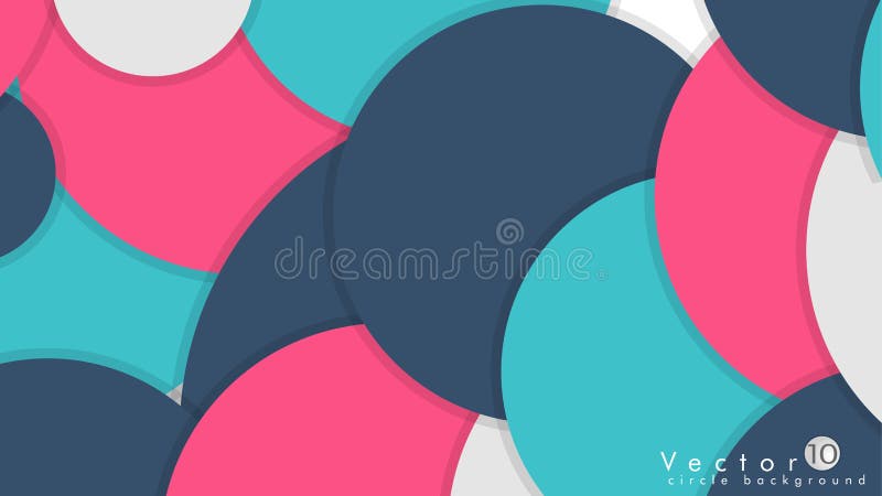 Simple and Colorful Circles Background , Design Vector Stock Vector ...