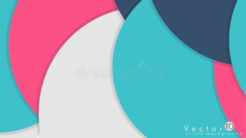 Simple and Colorful Circles Background , Design Vector Stock Vector ...