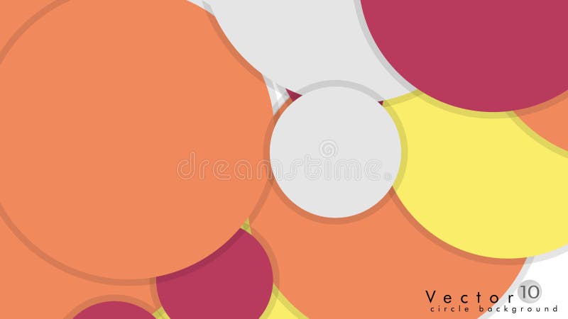Simple and Colorful Circles Background , Design Vector Stock Vector ...