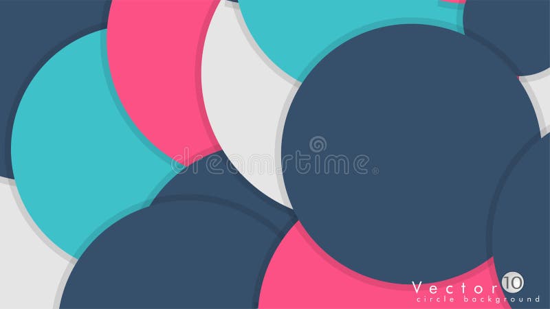 Simple and Colorful Circles Background , Design Vector Stock Vector ...